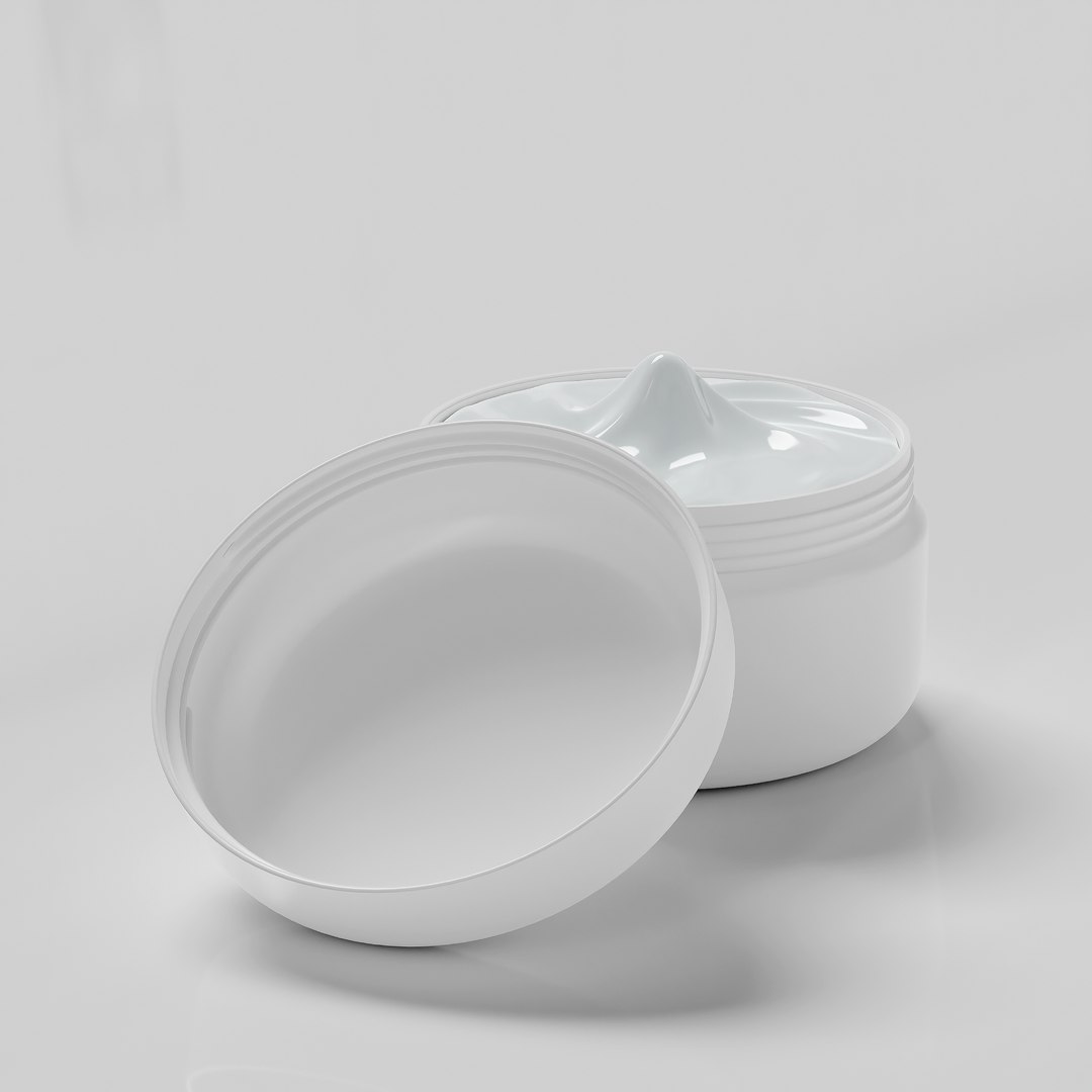 Cream Jar 12 3D Model - TurboSquid 1962766