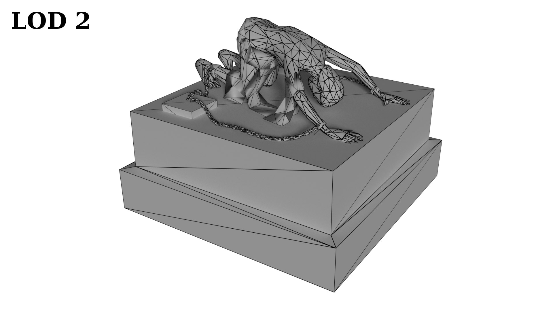 3D Bound Man Statue Model - TurboSquid 1183467