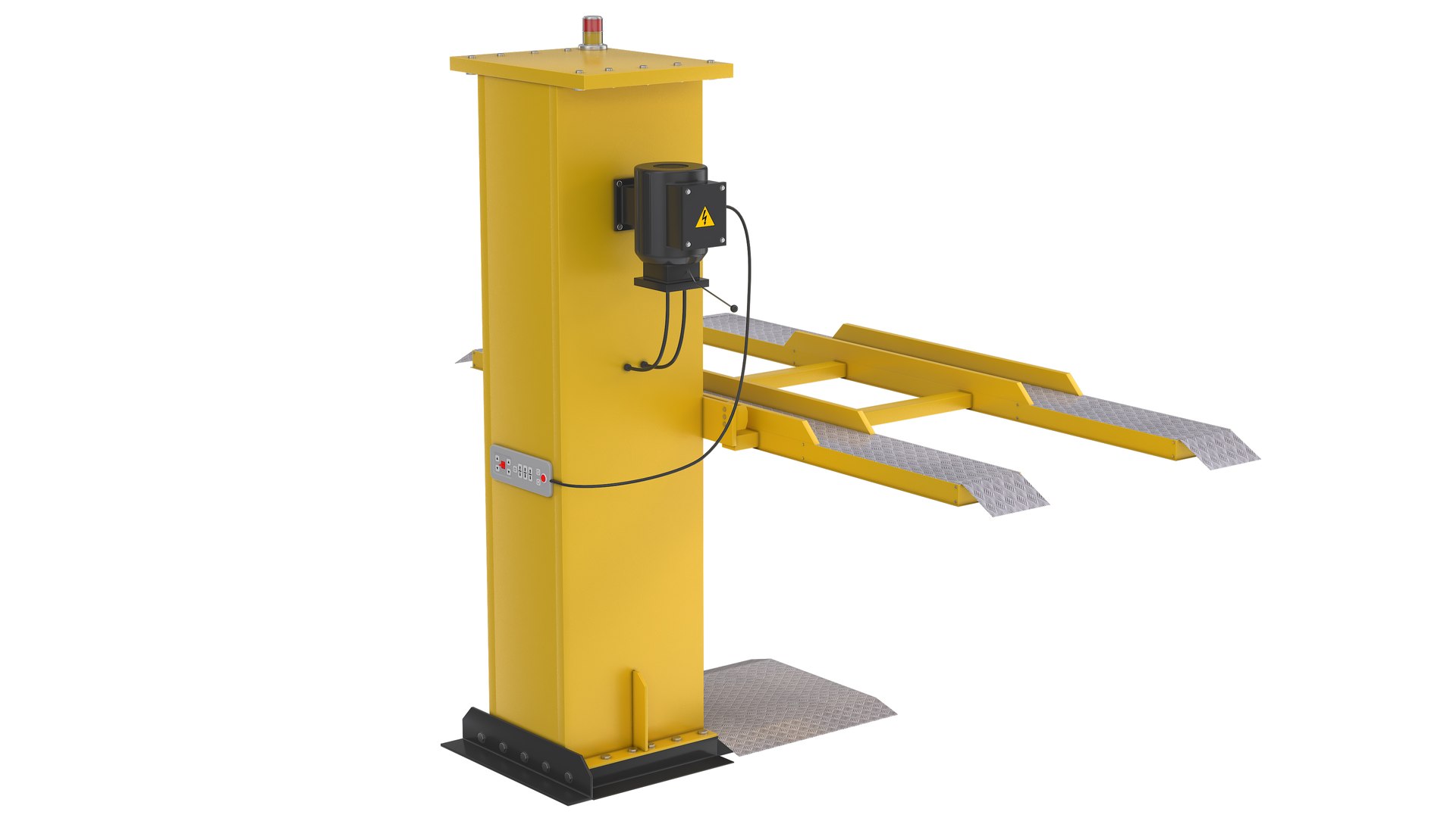 3D Single Post Car Storage Hoist - TurboSquid 2288245