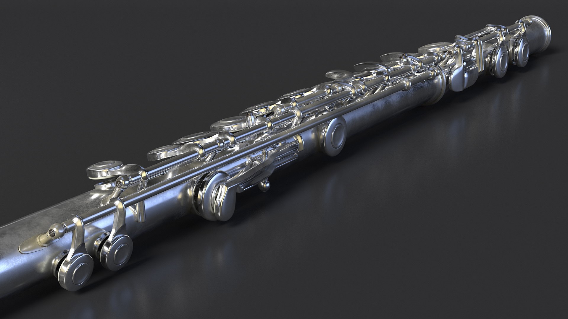 Western Concert Flute 3D - TurboSquid 2164599
