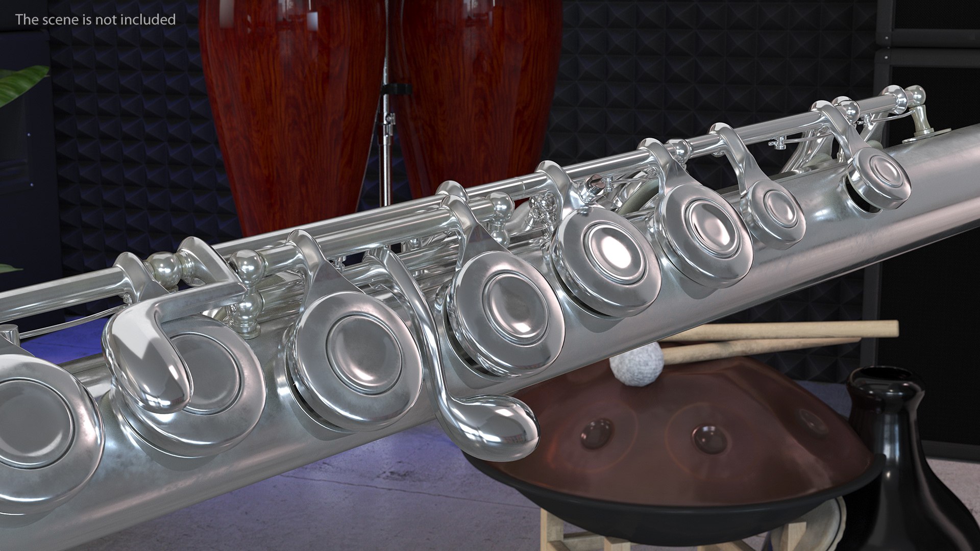 Western Concert Flute 3D - TurboSquid 2164599