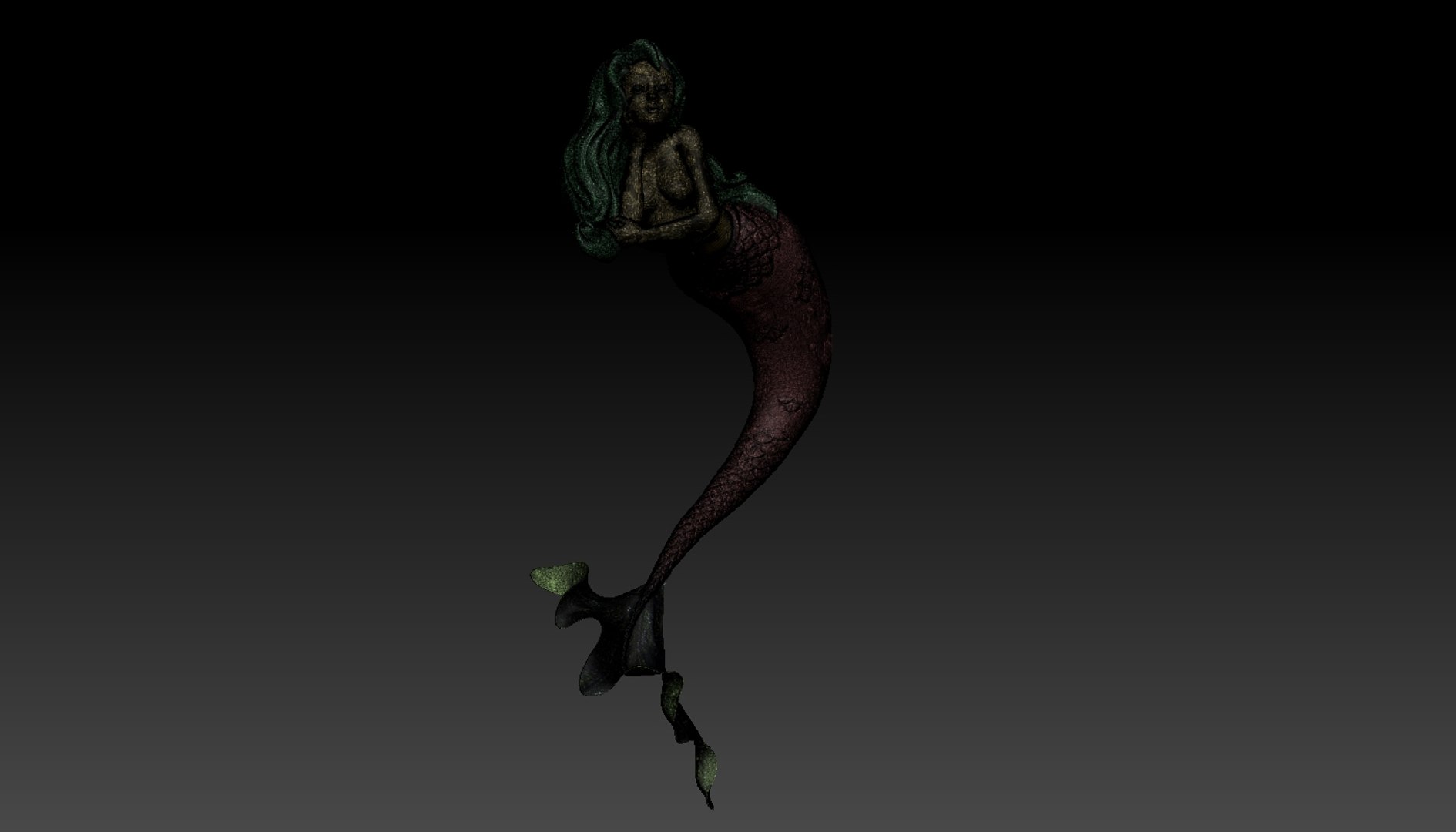 Interested Mermaid 3D Model - TurboSquid 1471898