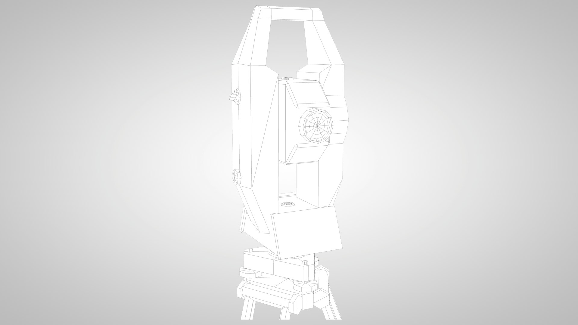 Total Station Lowpoly 3D model - TurboSquid 1846651