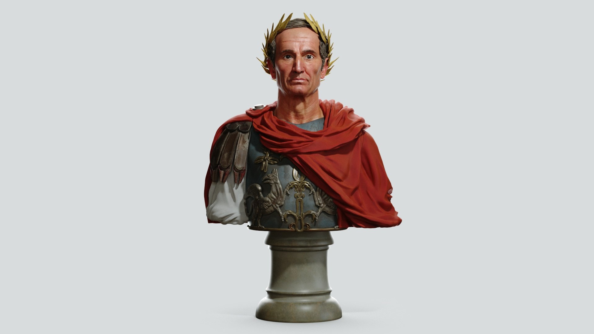 3D Model Julius Caesar Bust - TurboSquid 2390854