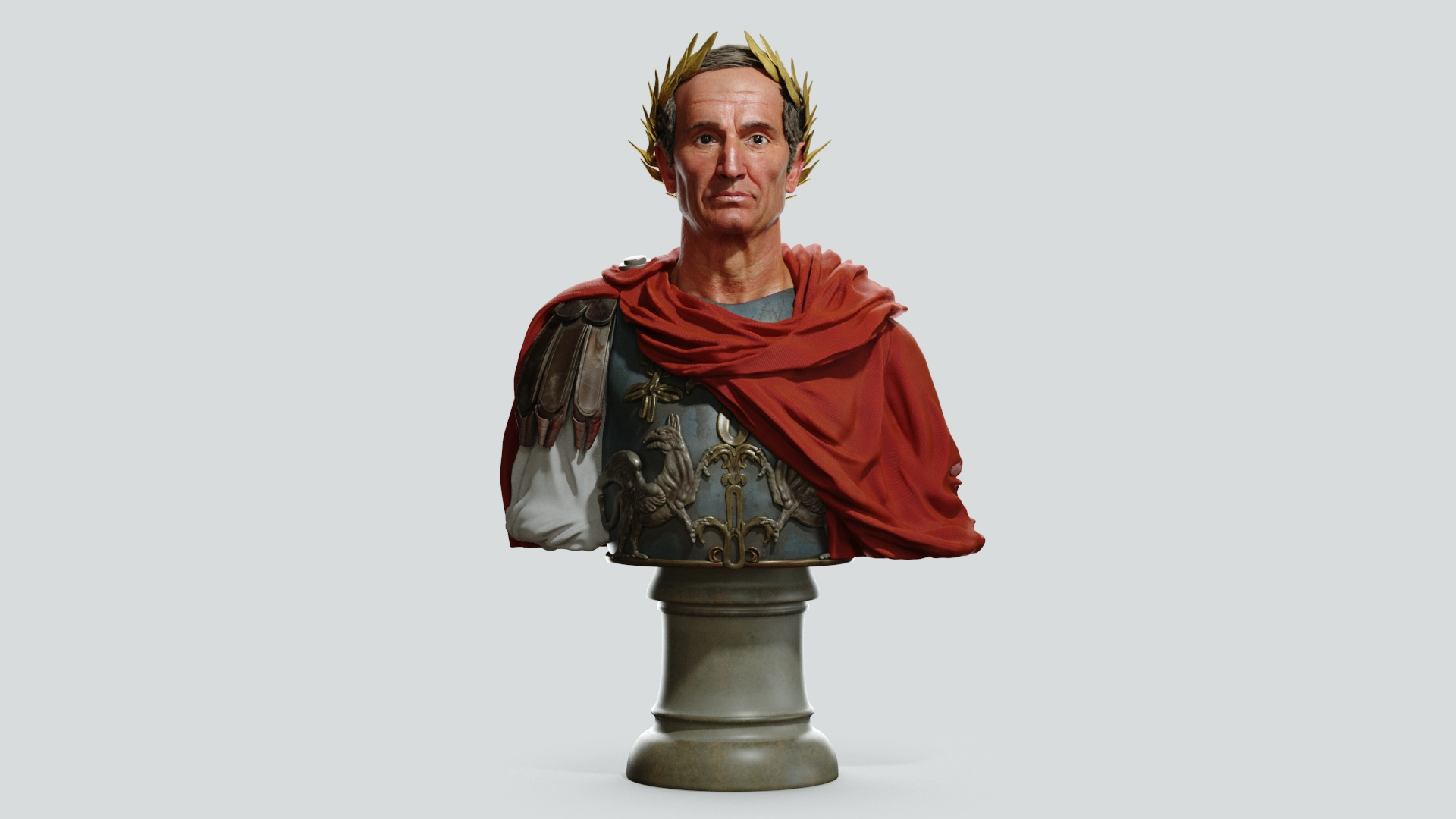 3D Model Julius Caesar Bust - TurboSquid 2390854
