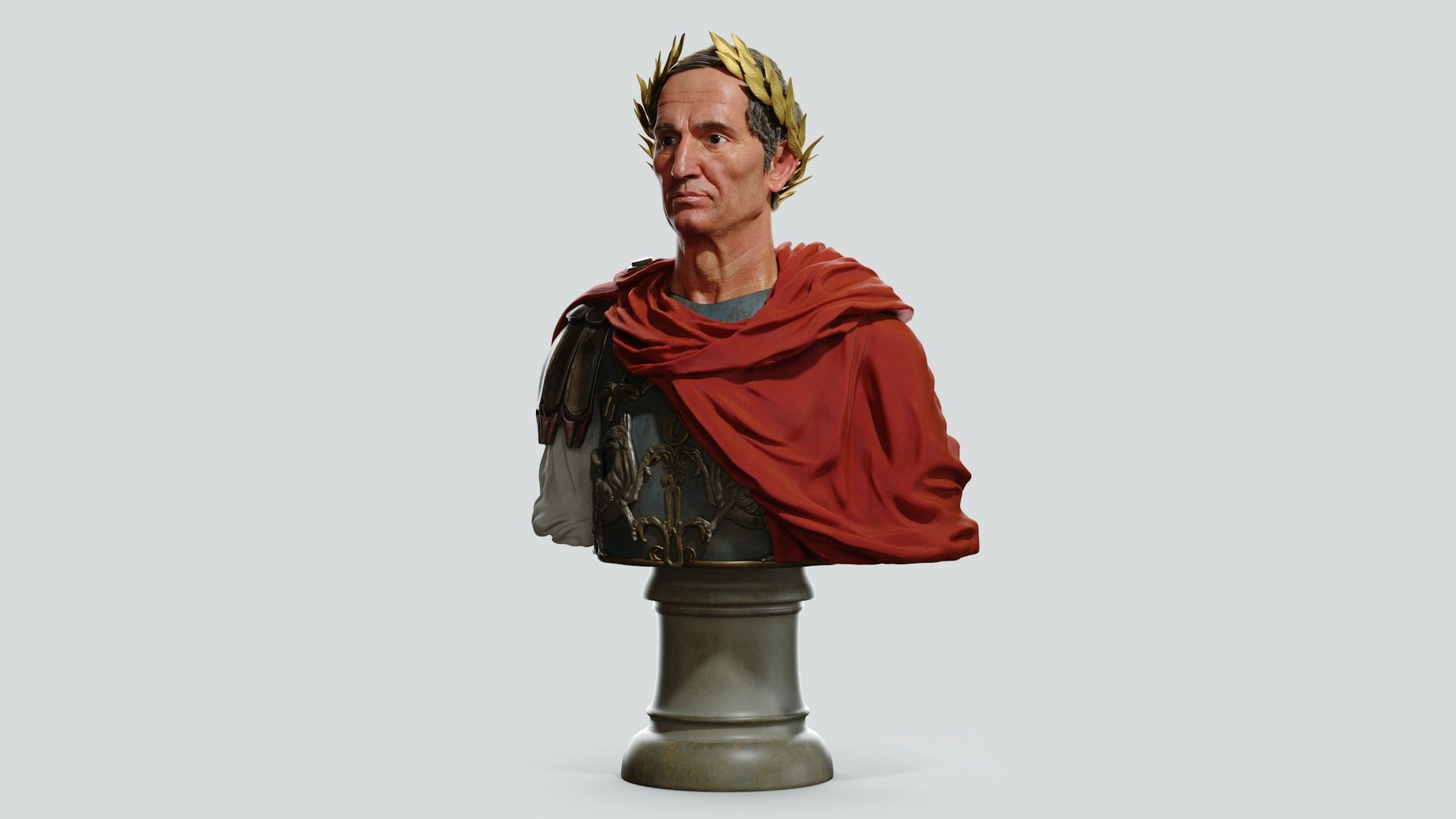3D Model Julius Caesar Bust - TurboSquid 2390854
