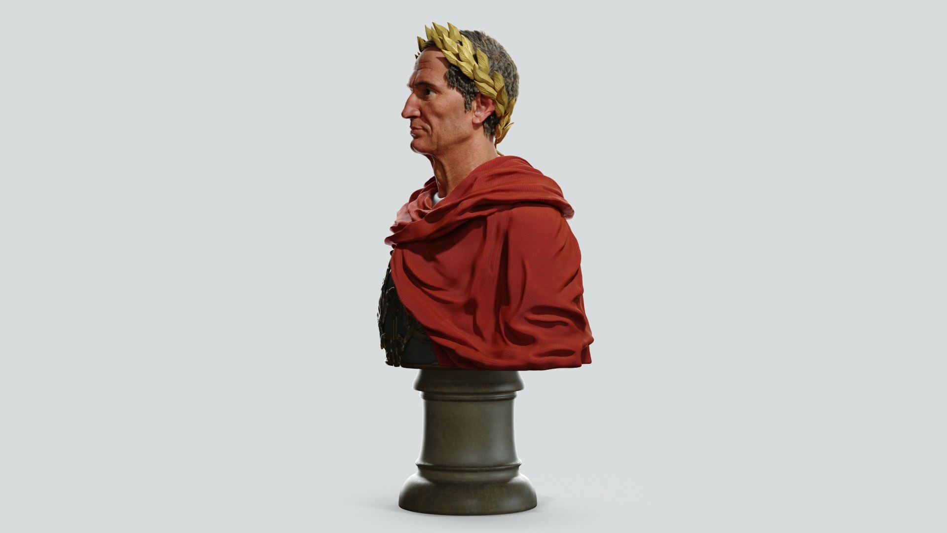 3D Model Julius Caesar Bust - TurboSquid 2390854
