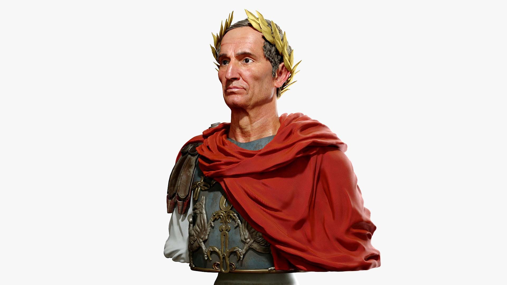 3D Model Julius Caesar Bust - TurboSquid 2390854
