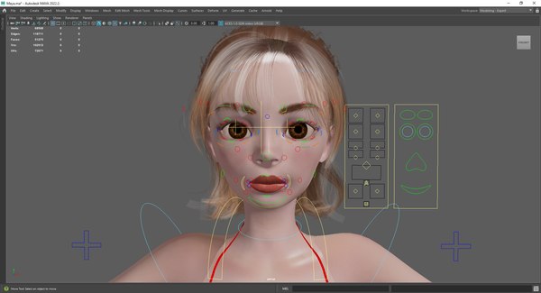 3D модель Prestige Red hair stylized cartoon Female 3D Model Naked ...