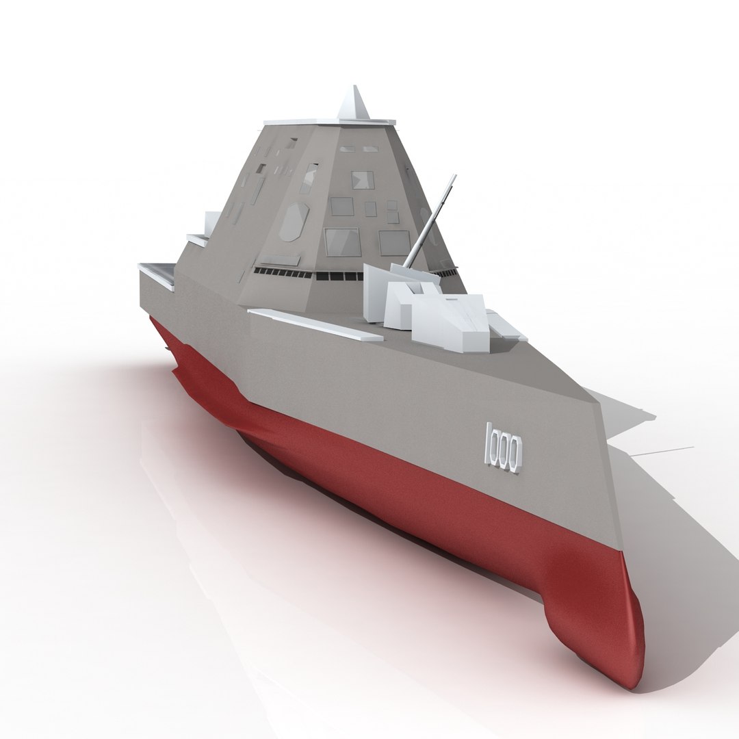 Zumwalt Class Destroyer Dd-1000 3d Model