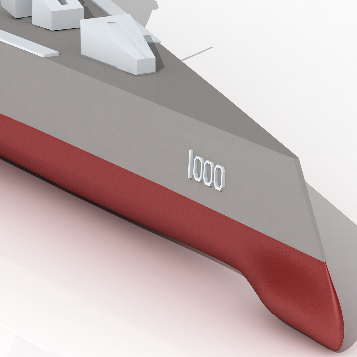 zumwalt class destroyer dd-1000 3d model