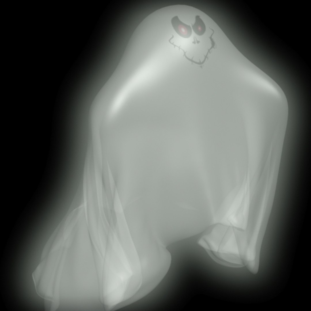 Cartoon Ghost Rigged 3d Max