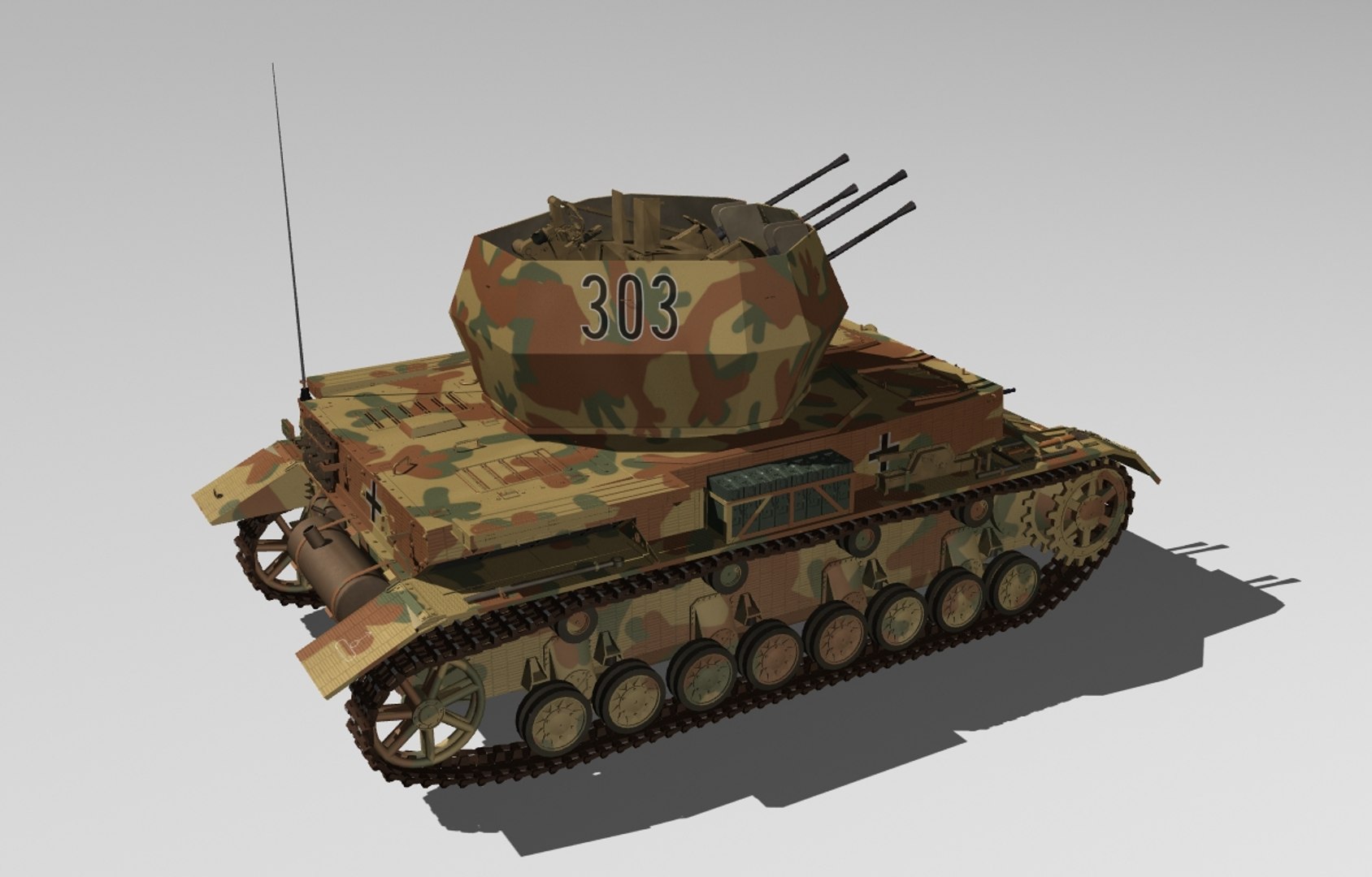 Wwii Tank 3d Model