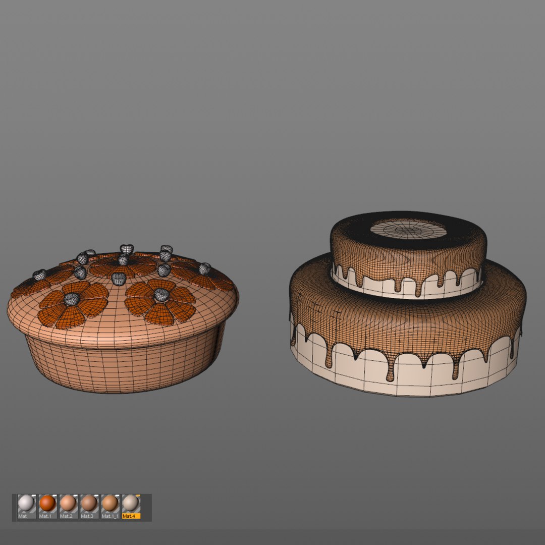 Cartoon Cake 3D Model - TurboSquid 2104309