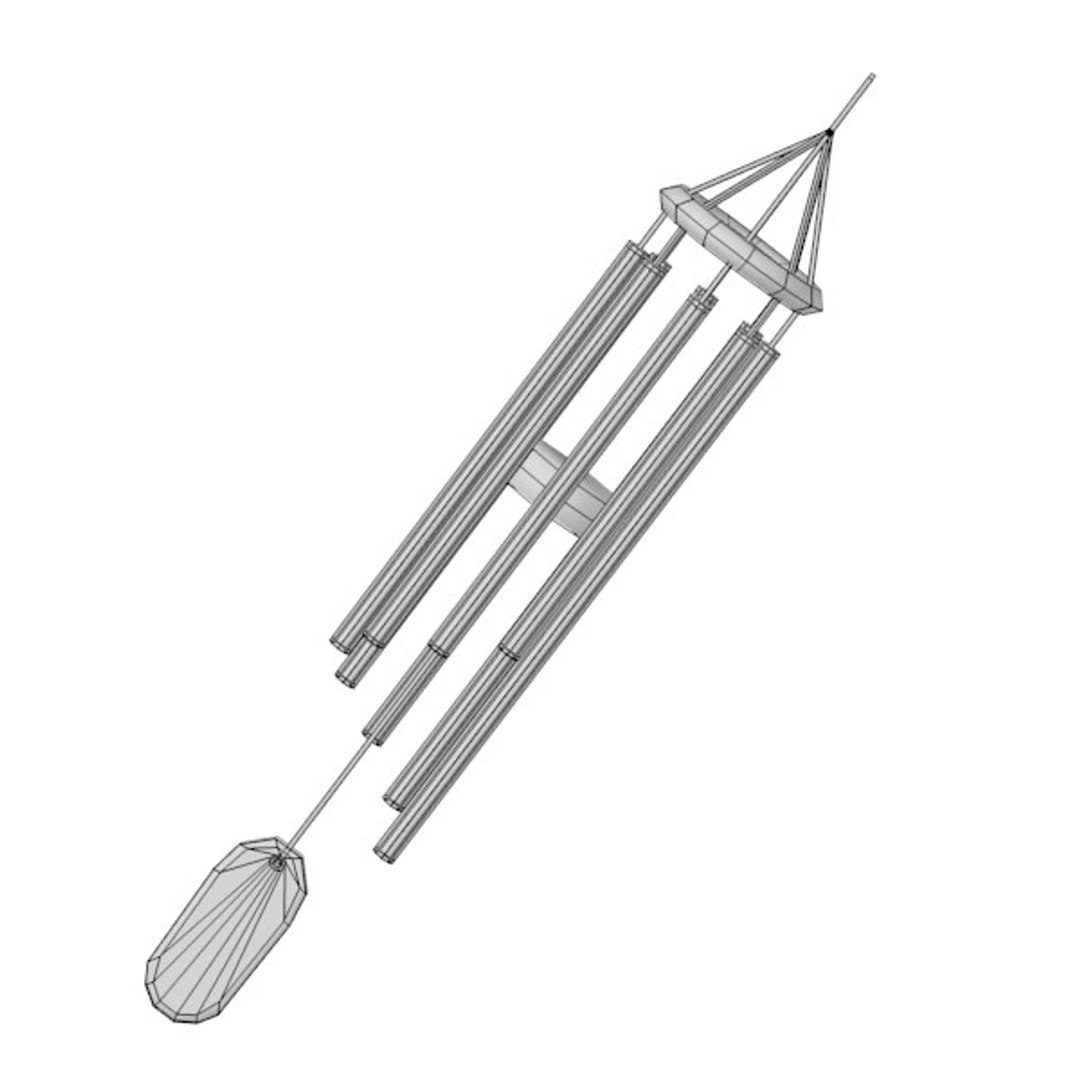 3d wind chimes model