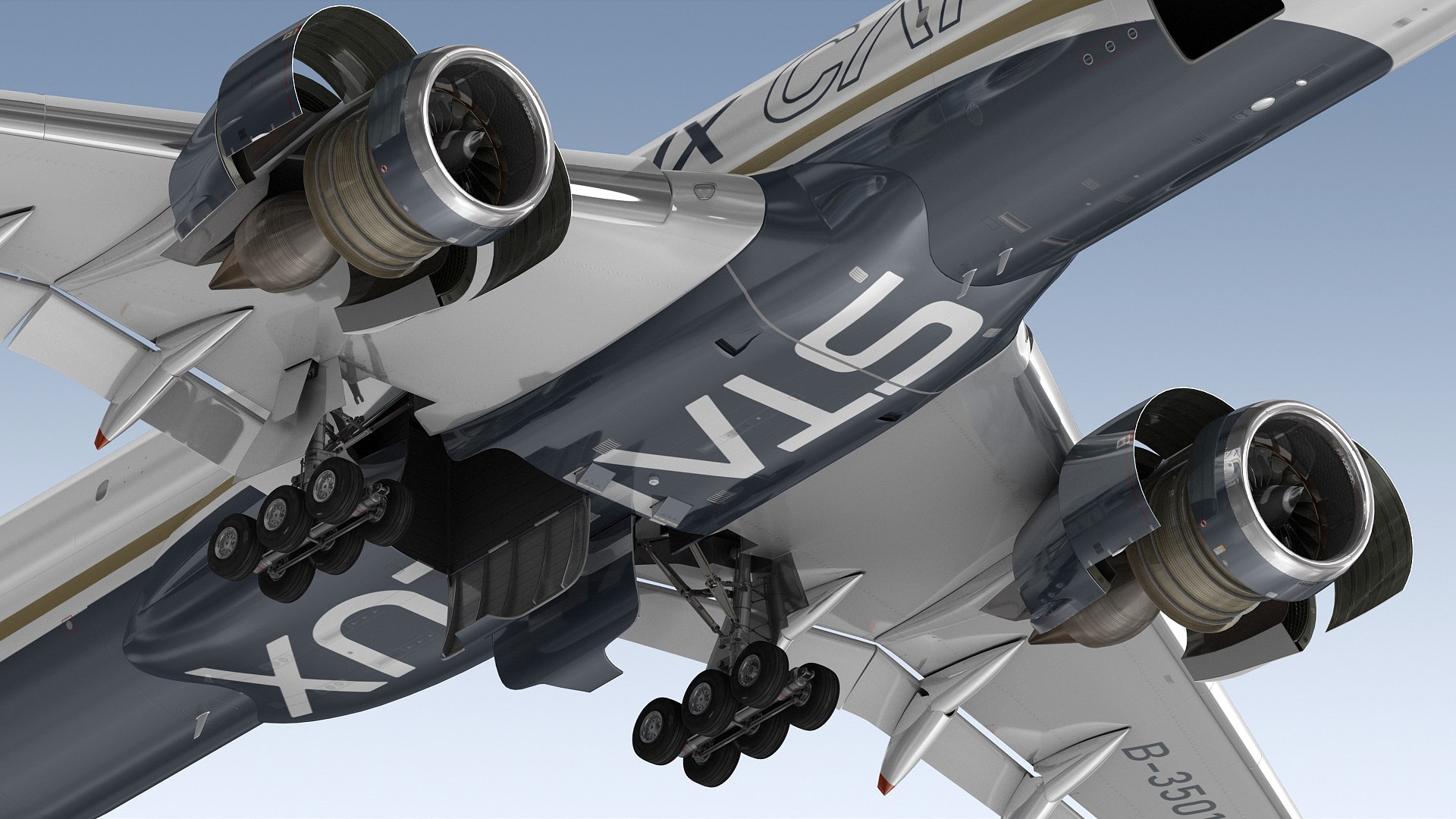 3D Airbus A350F Starlux Cargo - TurboSquid 2395053