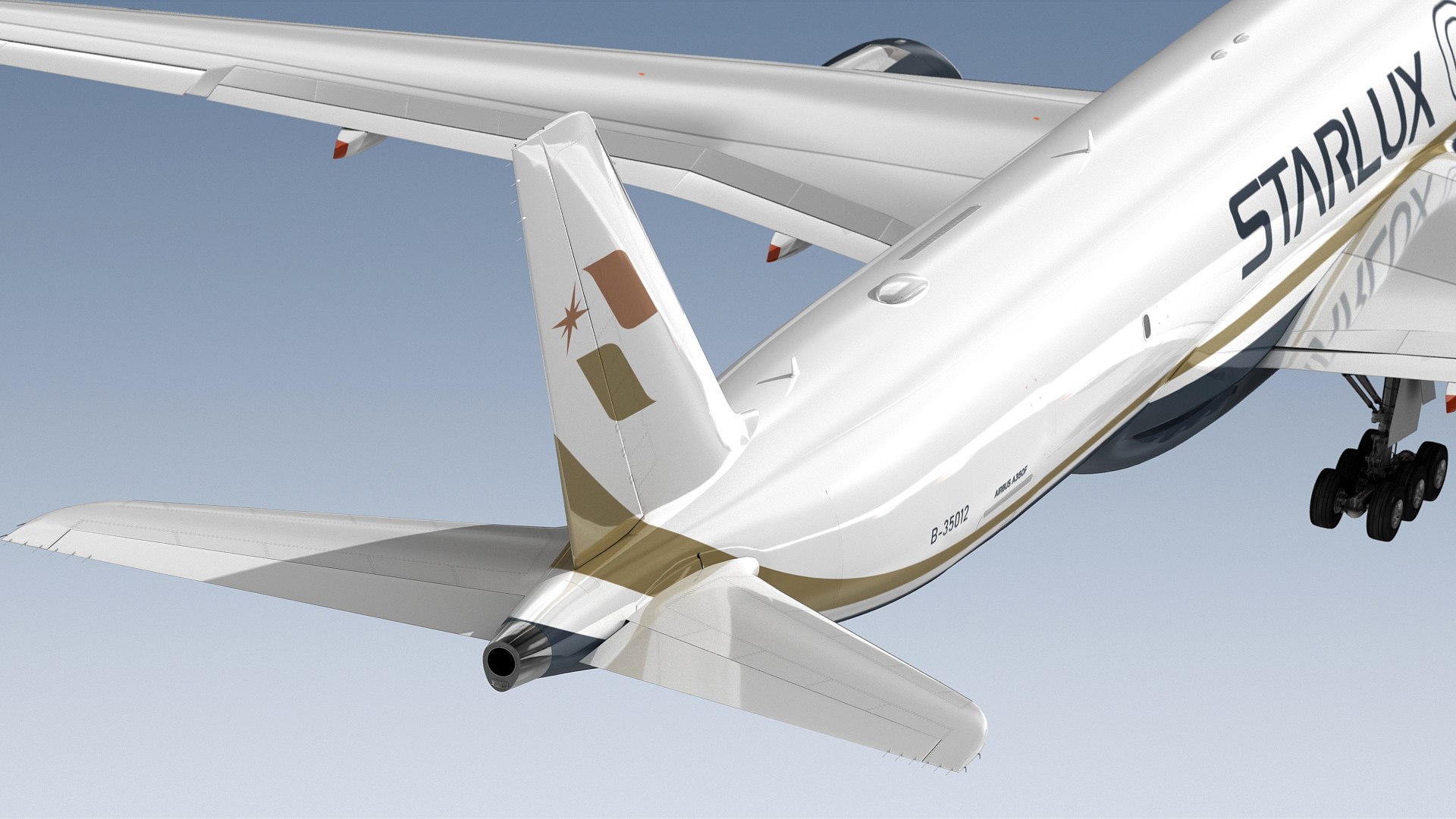 3D Airbus A350F Starlux Cargo - TurboSquid 2395053