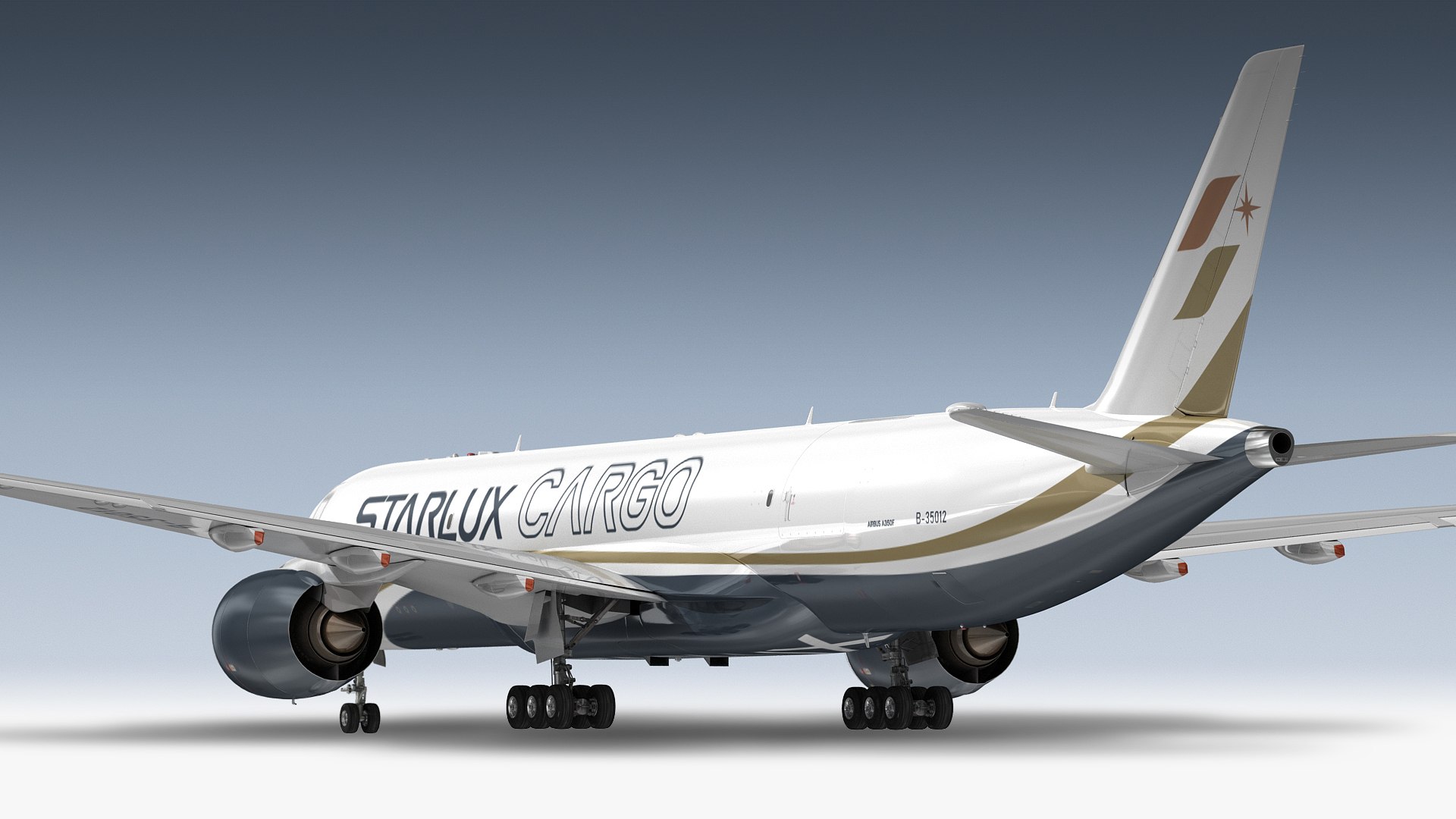 3D Airbus A350F Starlux Cargo - TurboSquid 2395053