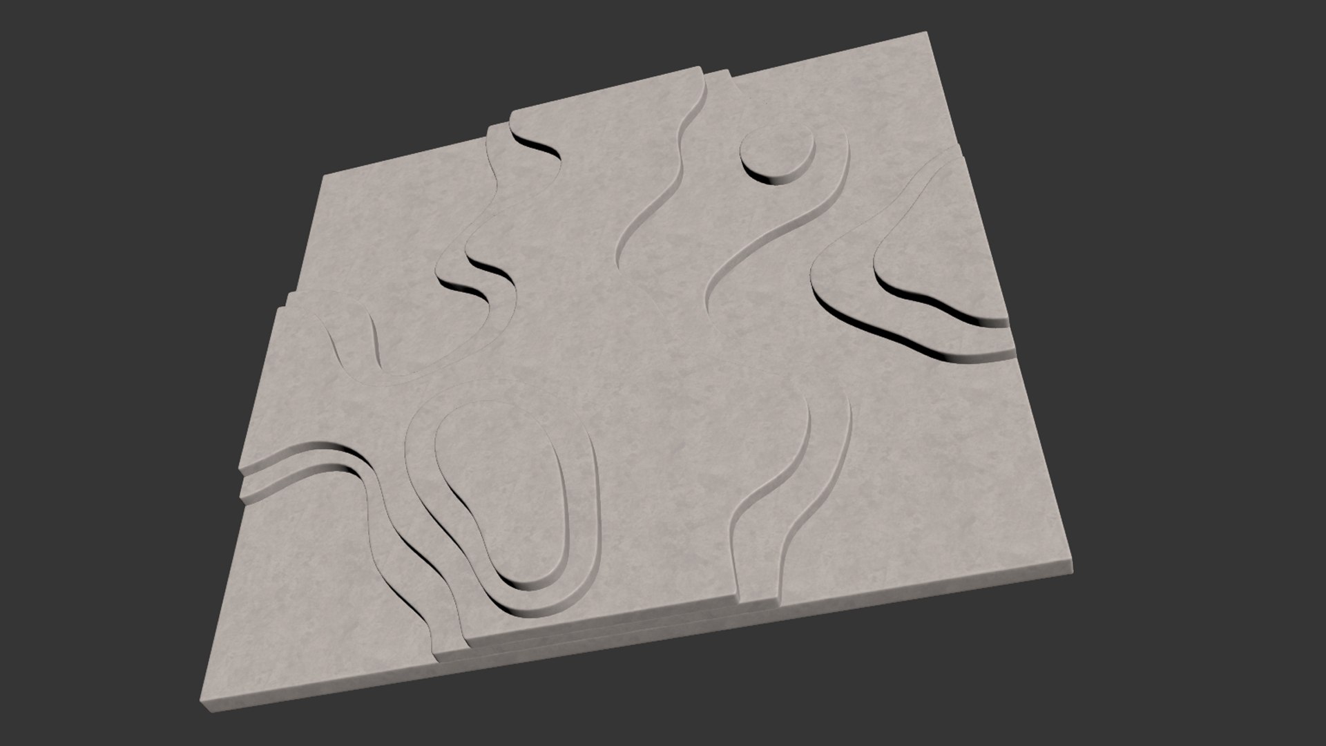 3D Earth Acoustic Wall Panel Artwork By Okk - TurboSquid 2278007