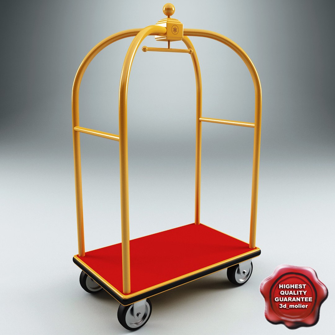 Hotel Cart 3d Model