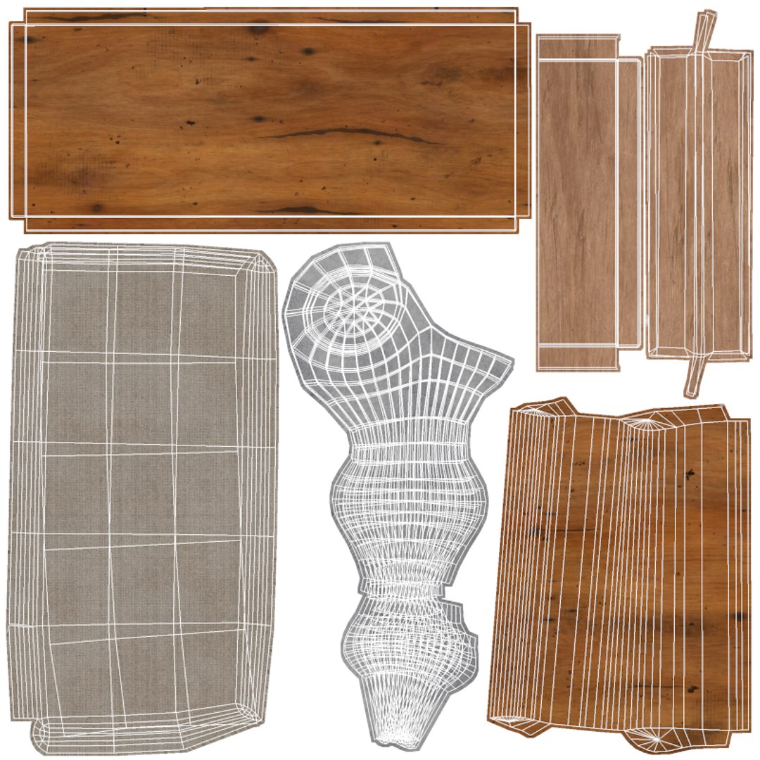 3D Roman Couch - Lectus Cubicularis Servorum - TurboSquid 1860398