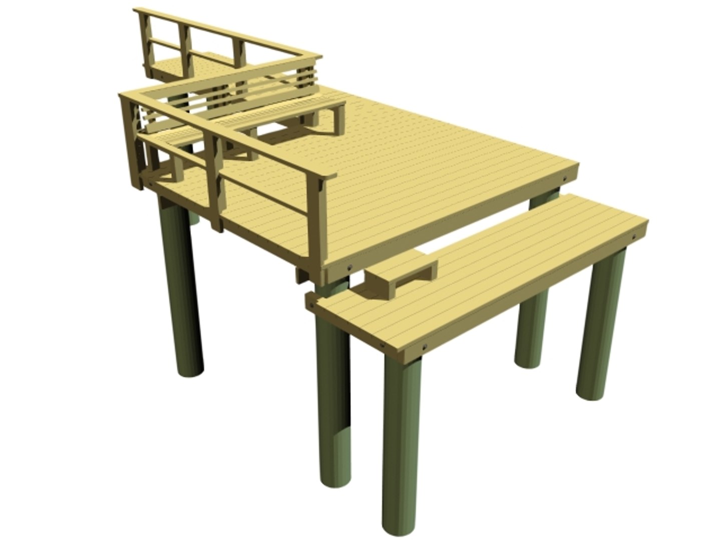 3d Florida Dock Model