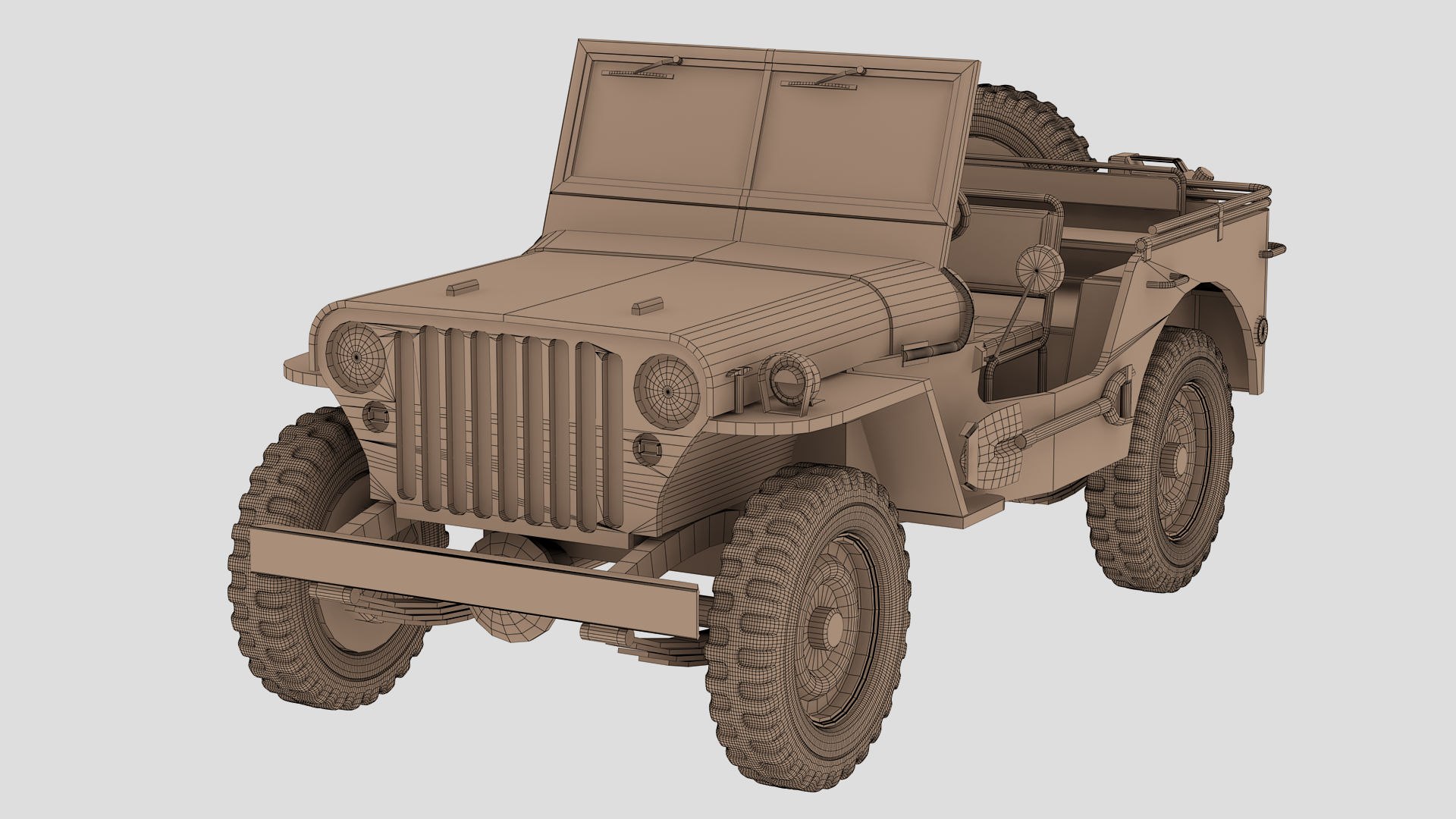 Willys Jeep Model - TurboSquid 2259082