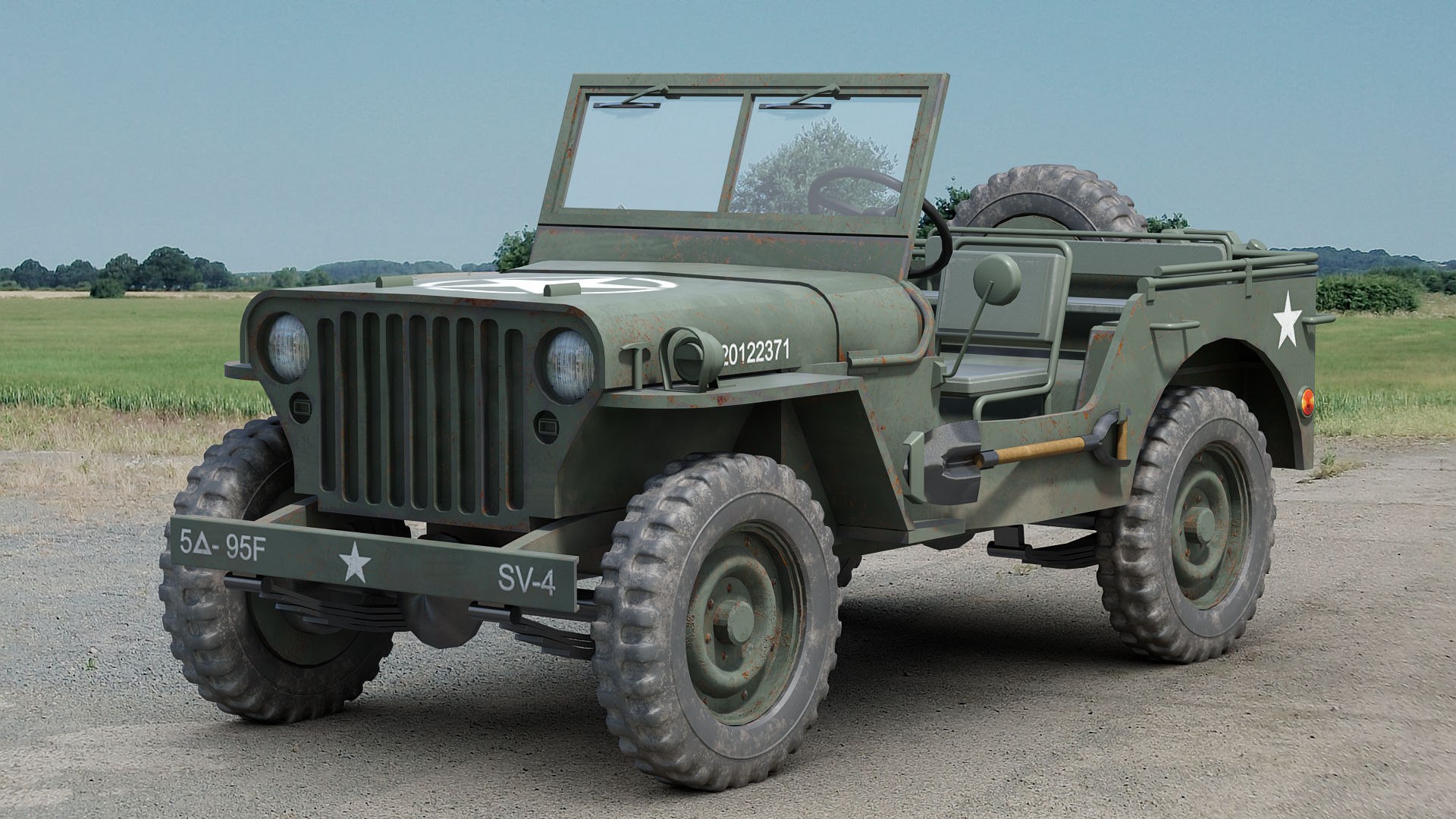 Willys Jeep Model - TurboSquid 2259082