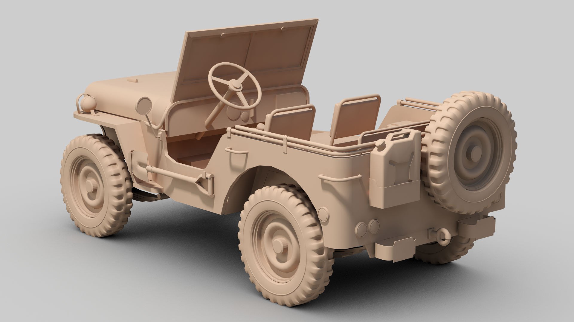 Willys Jeep Model - TurboSquid 2259082
