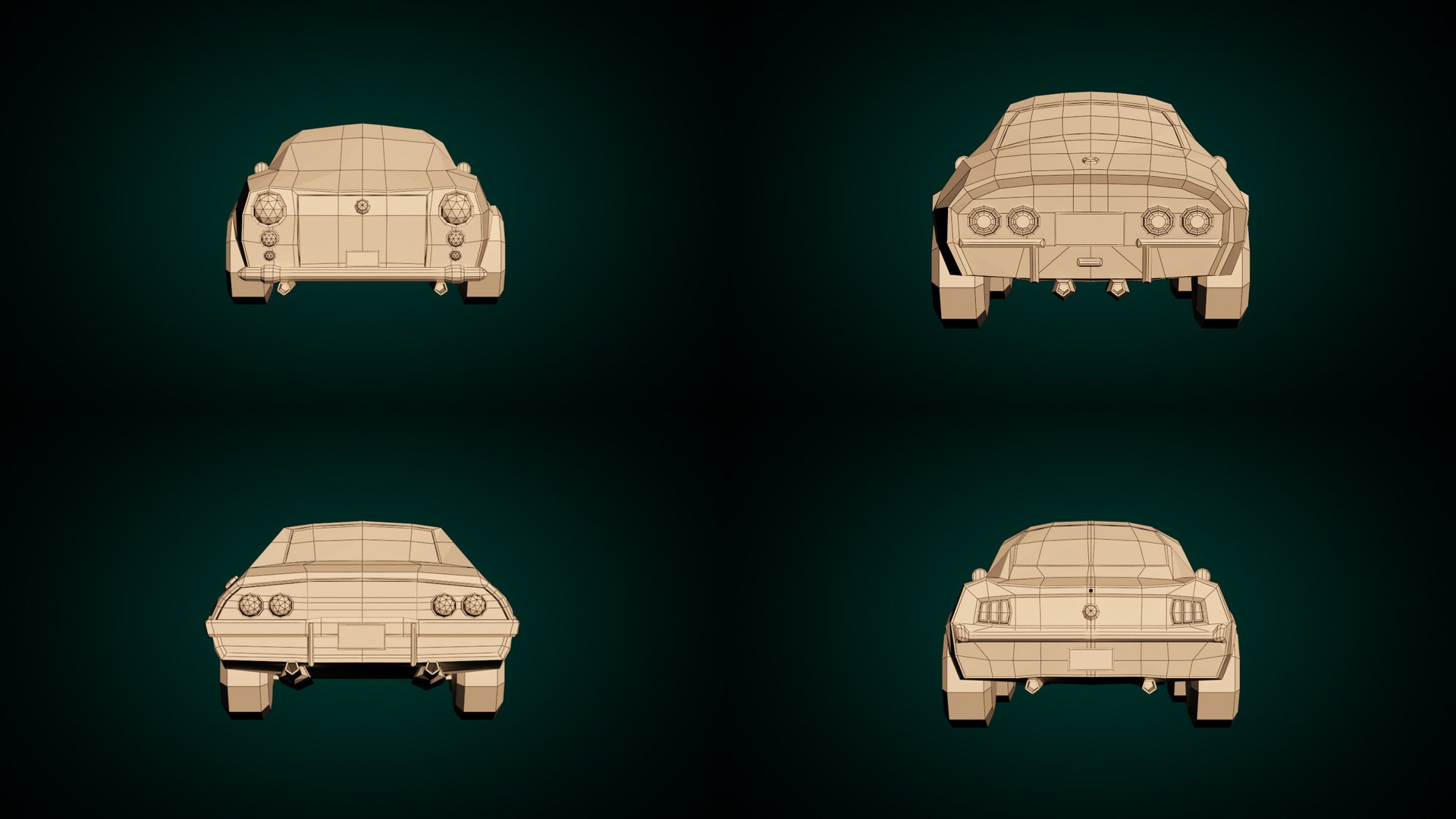 3D Car Muscle - TurboSquid 1391424