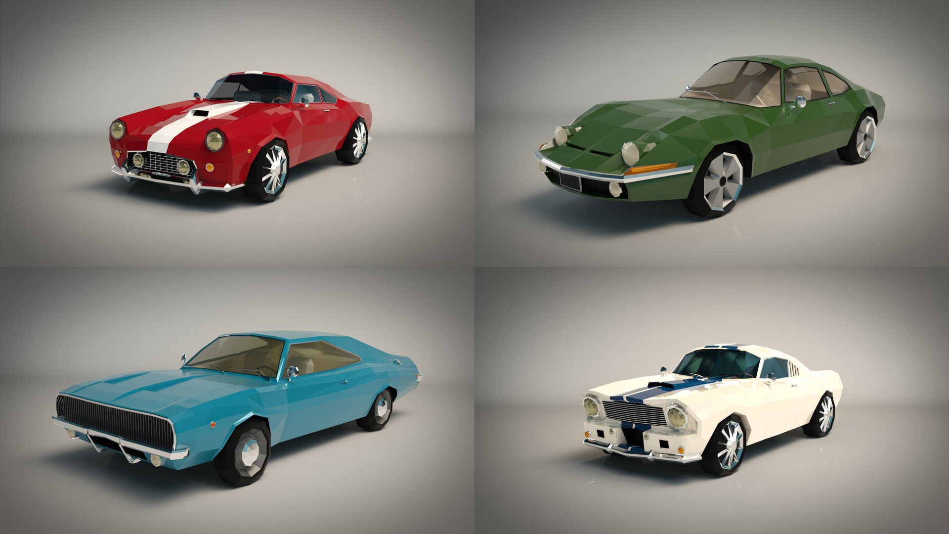 3D Car Muscle - TurboSquid 1391424