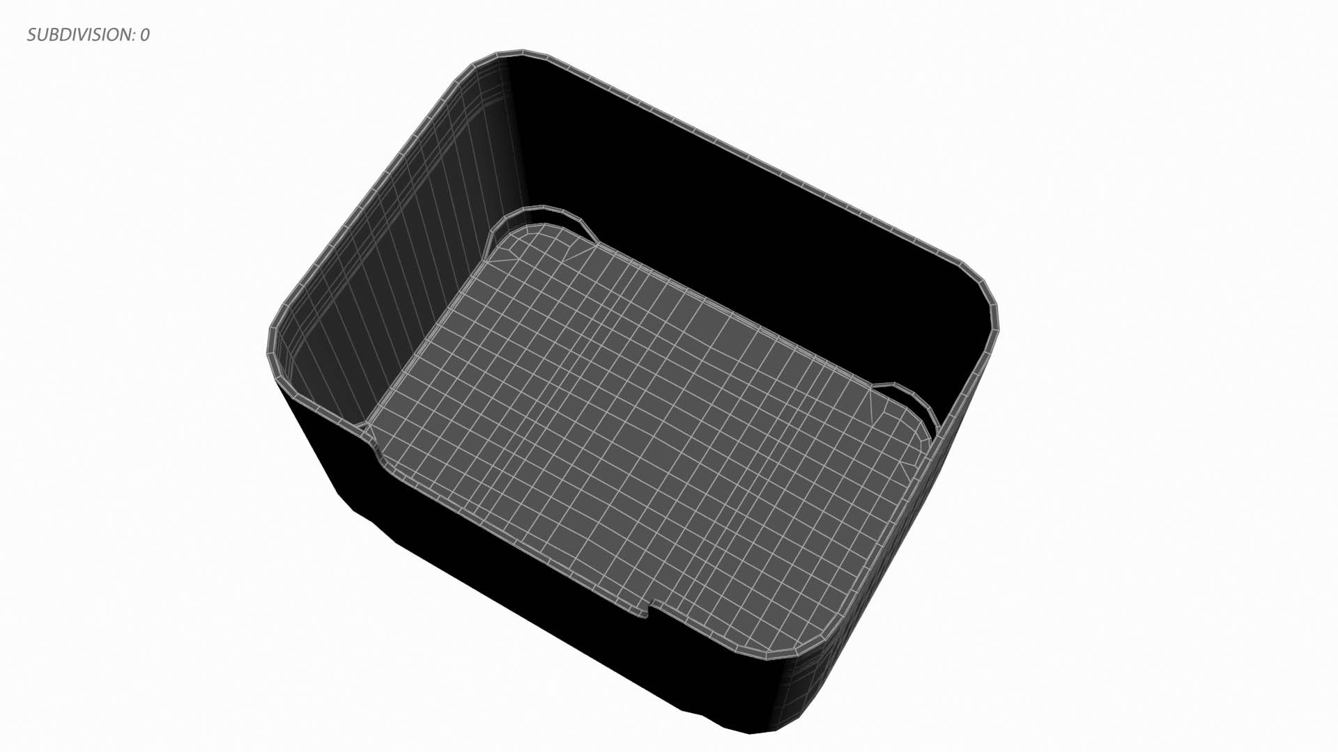 White Storage Bin 3D Model - TurboSquid 1695879