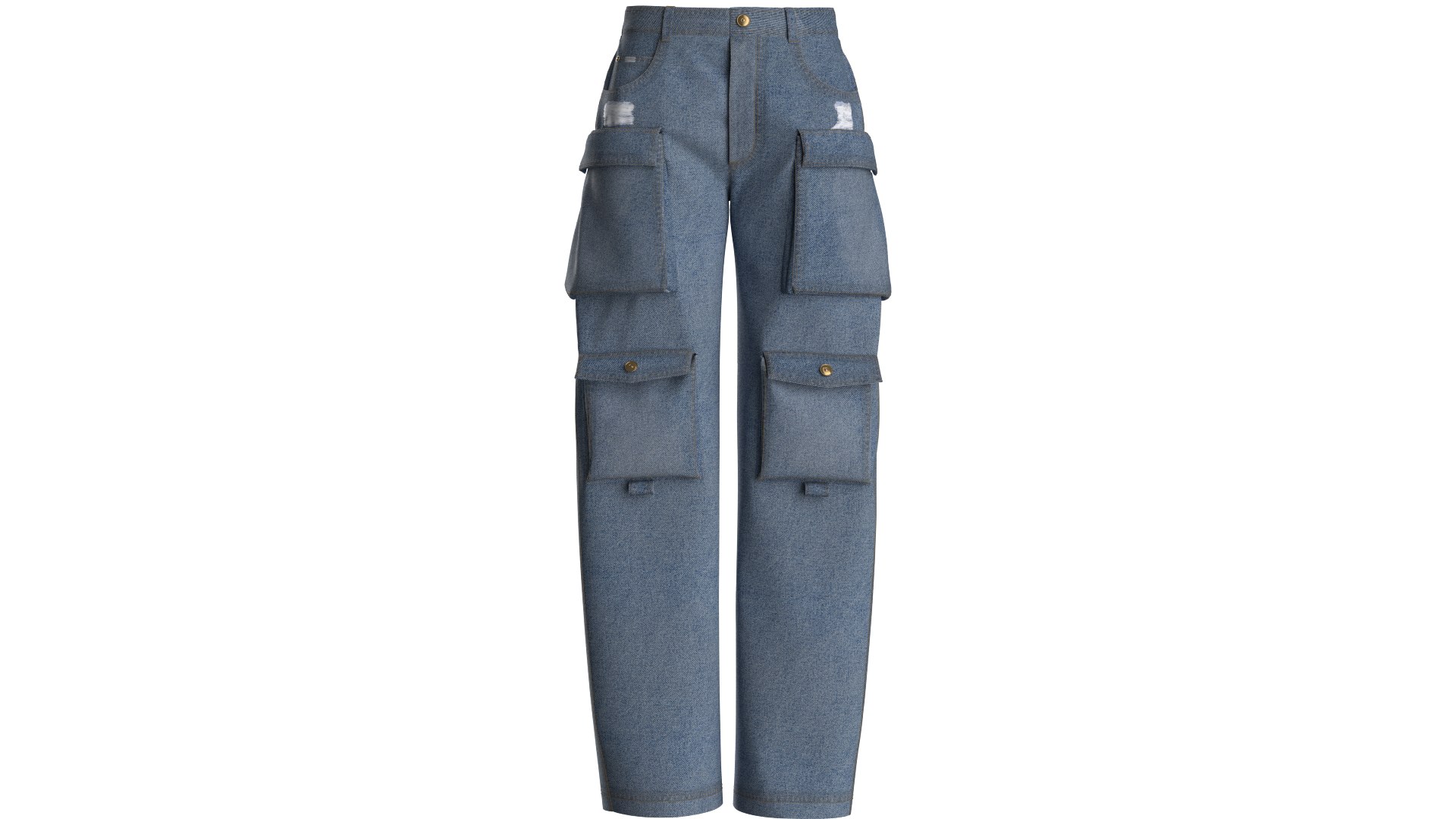 Female Denim Jean Model - TurboSquid 2151910
