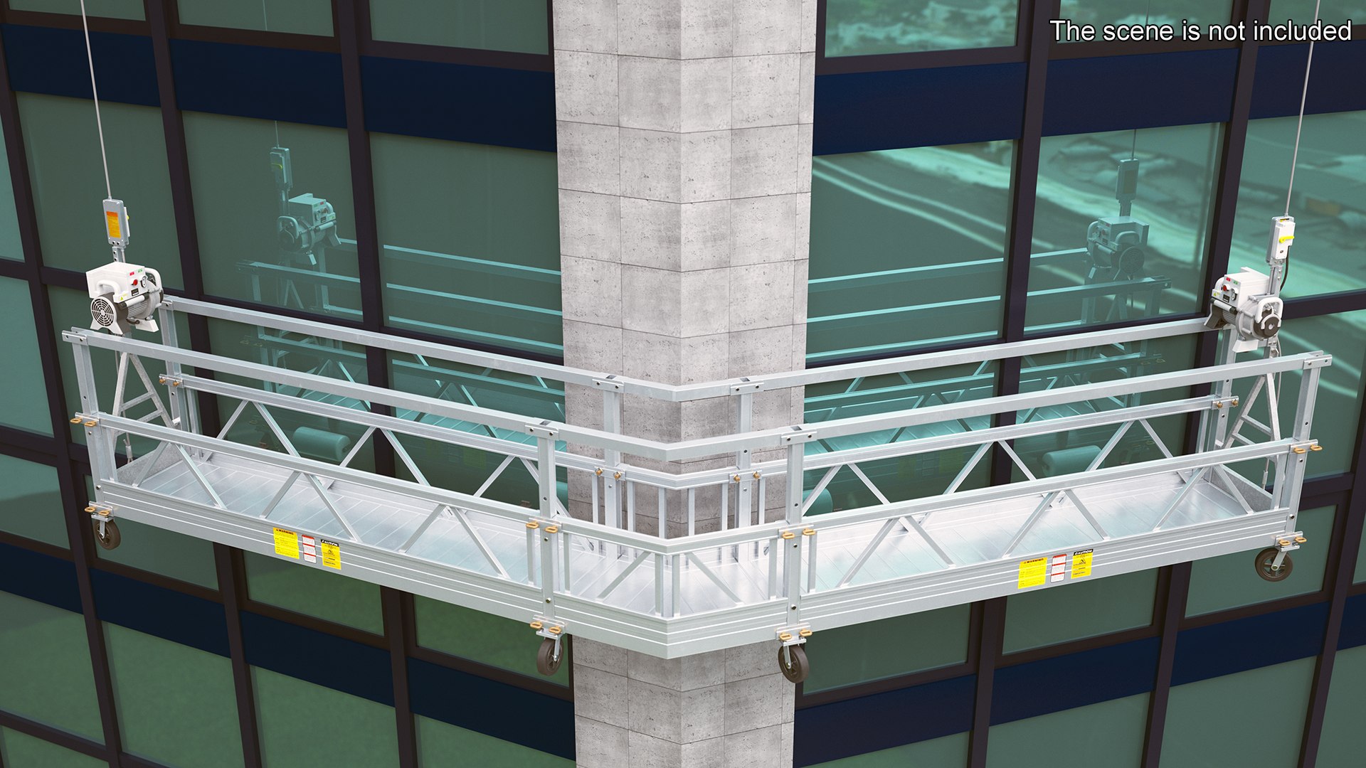 3D Window Cleaning Angled Platform Model - TurboSquid 2239804