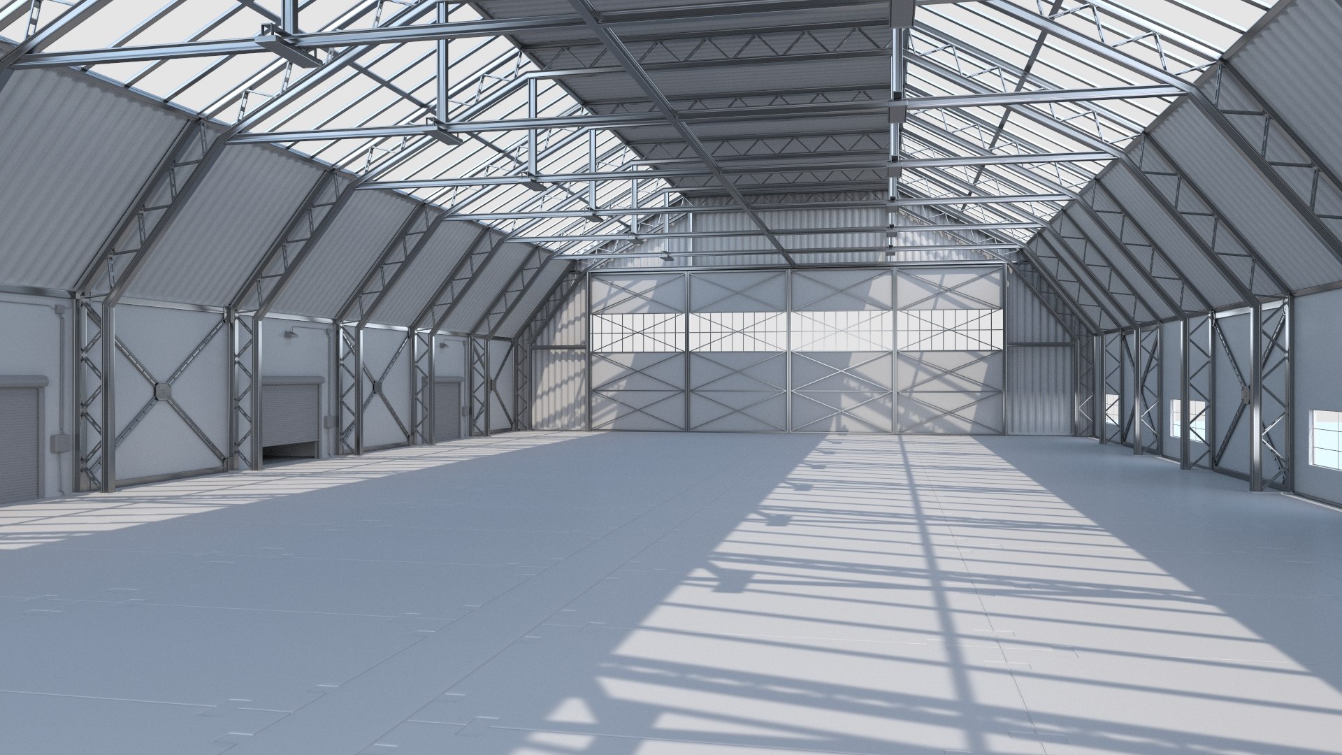 Warehouse Hangar Interior 3D - TurboSquid 1450659
