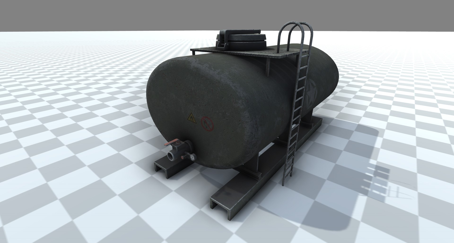 3D Military Gas Tank - TurboSquid 2150645