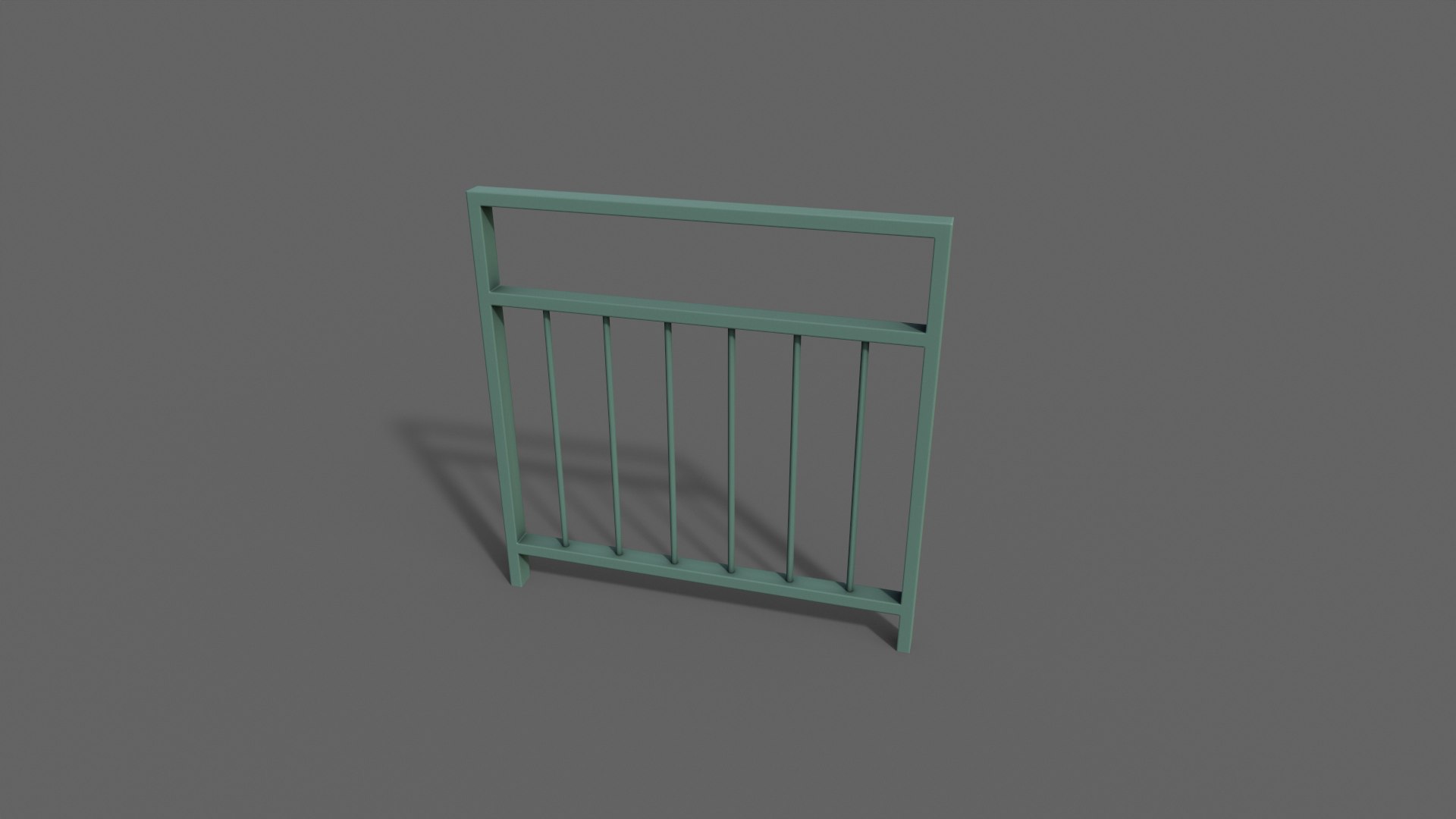 PBR Pedestrian Guard Rail Green V4 3D Model - TurboSquid 1867128