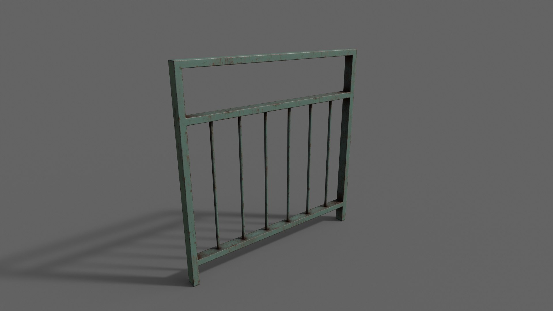 PBR Pedestrian Guard Rail Green V4 3D Model - TurboSquid 1867128