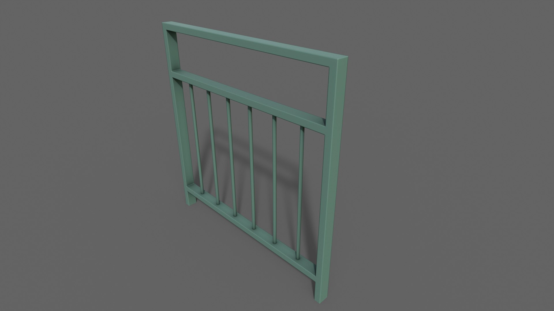 PBR Pedestrian Guard Rail Green V4 3D Model - TurboSquid 1867128