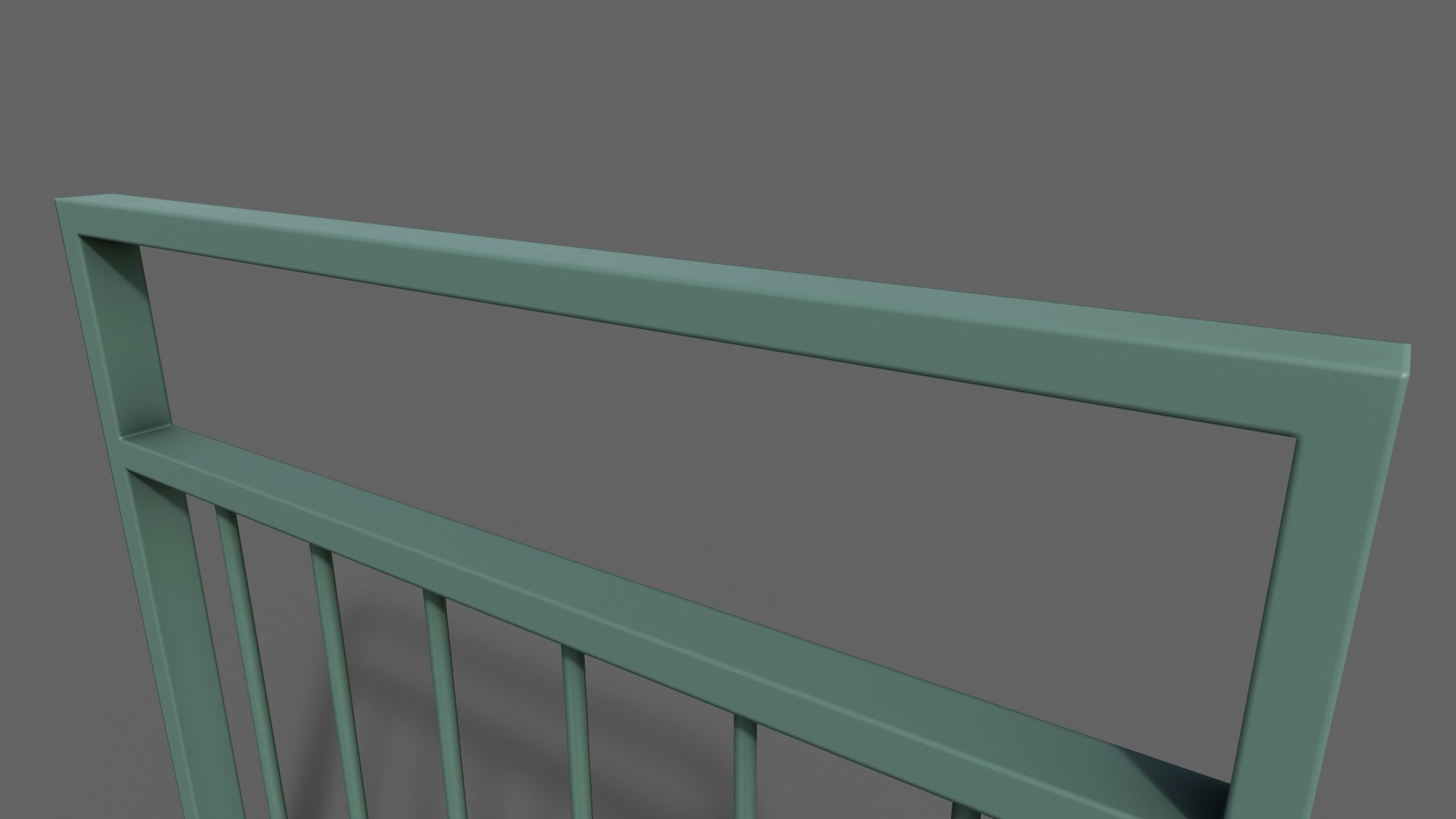 PBR Pedestrian Guard Rail Green V4 3D Model - TurboSquid 1867128
