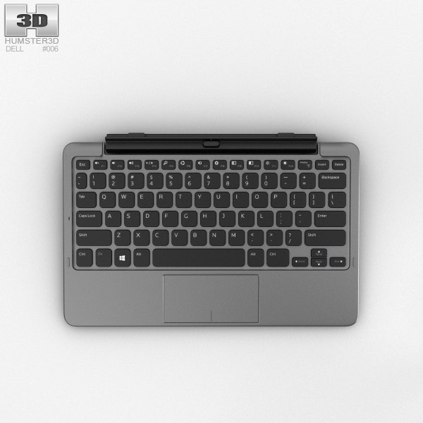 Dell mobile keyboard 3D - TurboSquid 1242641