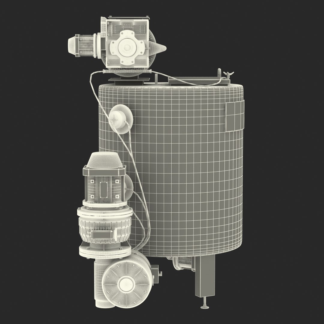 industrial water heating 3d model