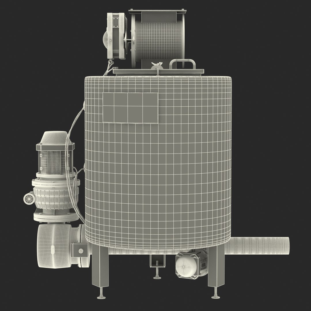industrial water heating 3d model