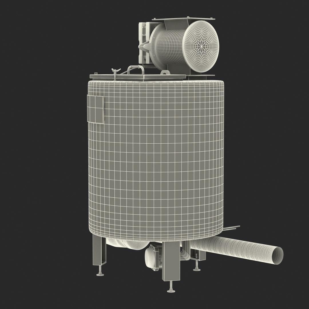 industrial water heating 3d model