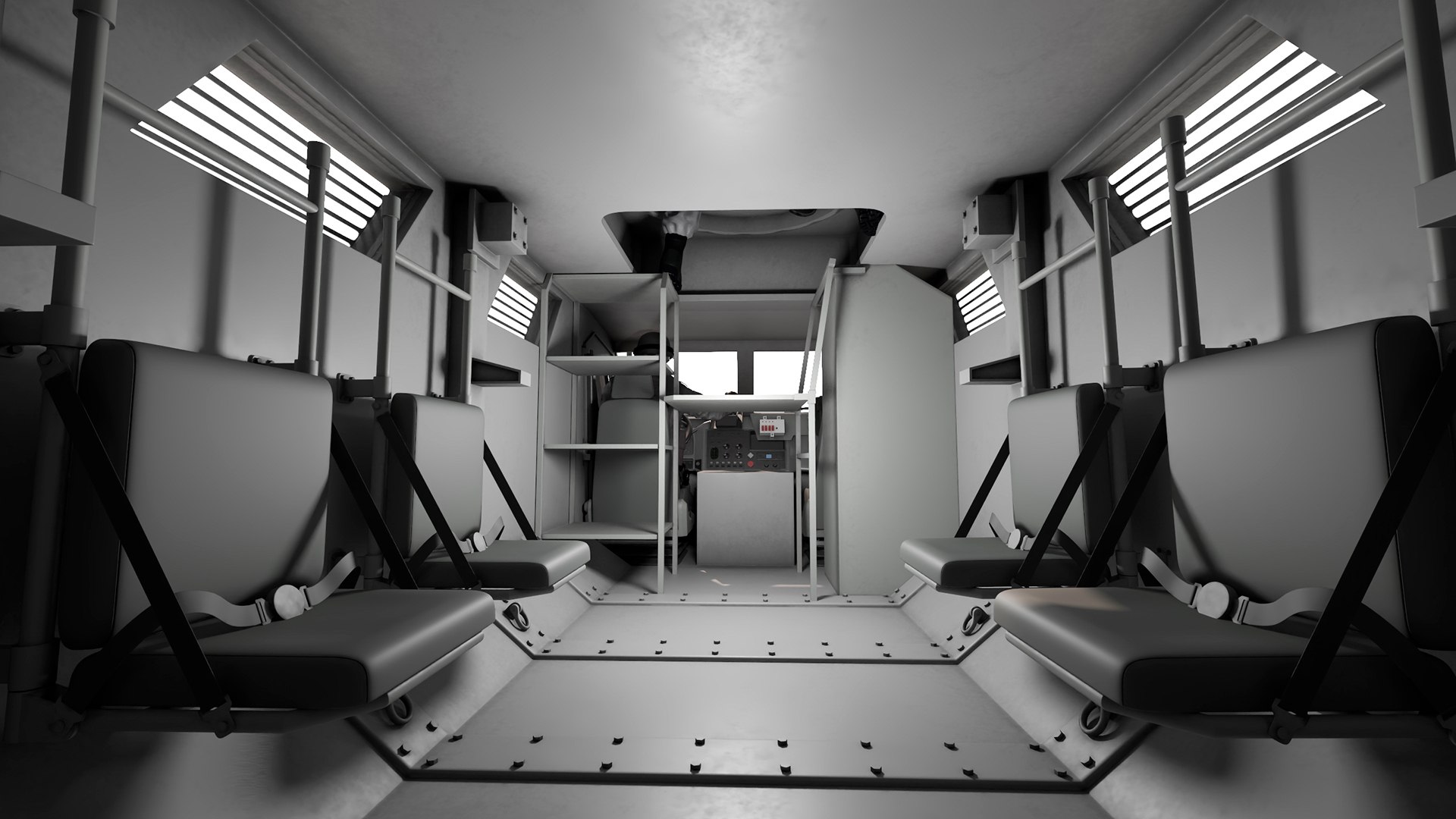 3D Model SWAT Armored Vehicle Grey With Officers - TurboSquid 2285007