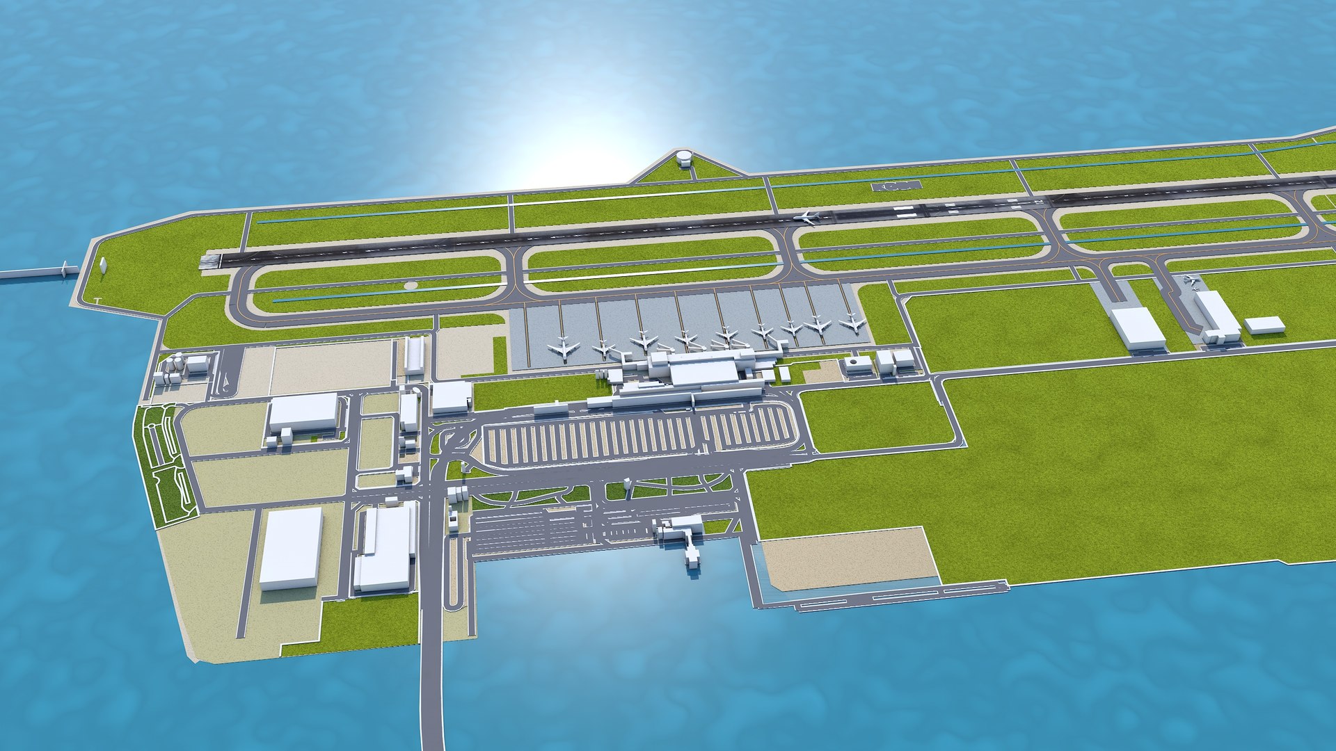 3D Kobe Airport - TurboSquid 2051798