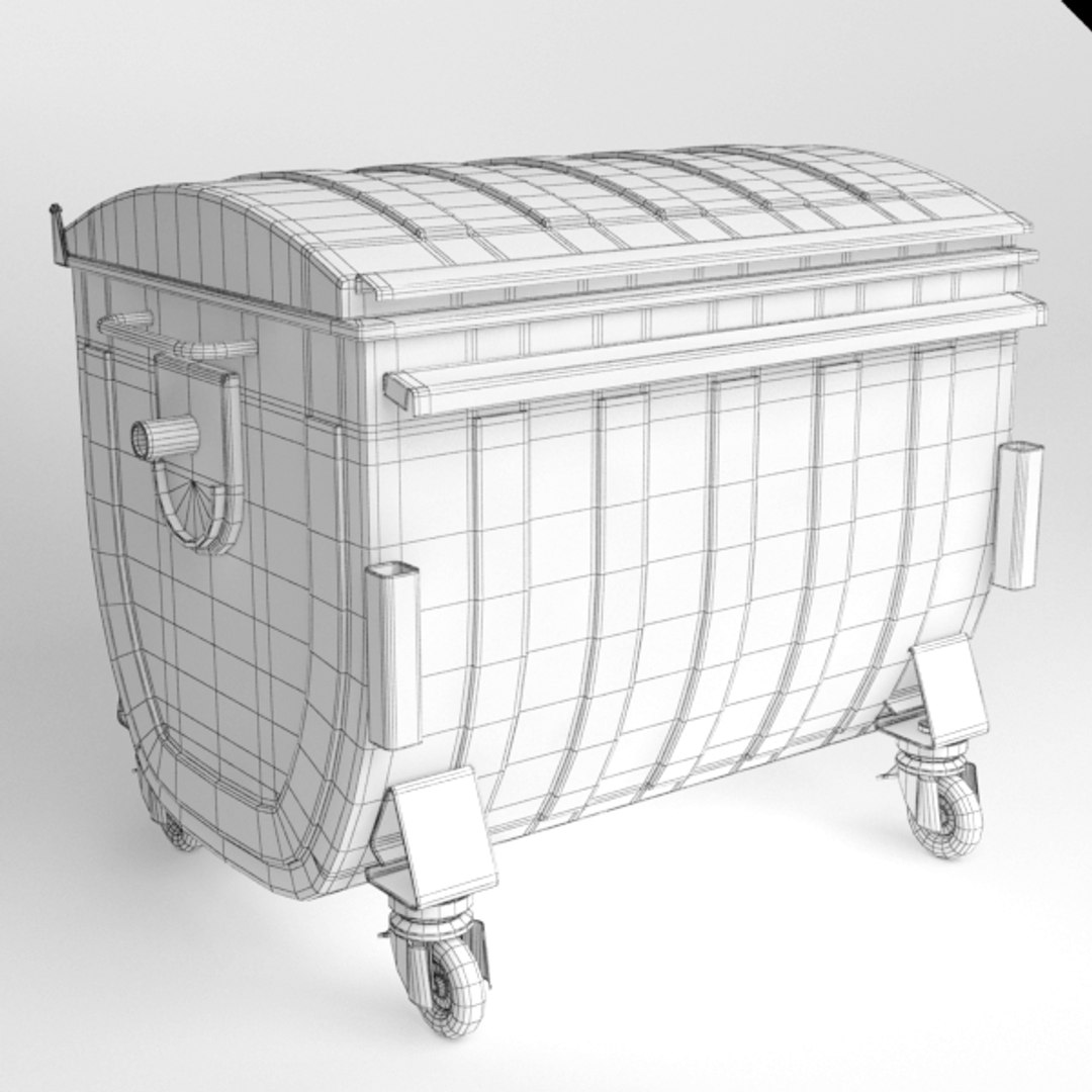 Container Trash 3d Model