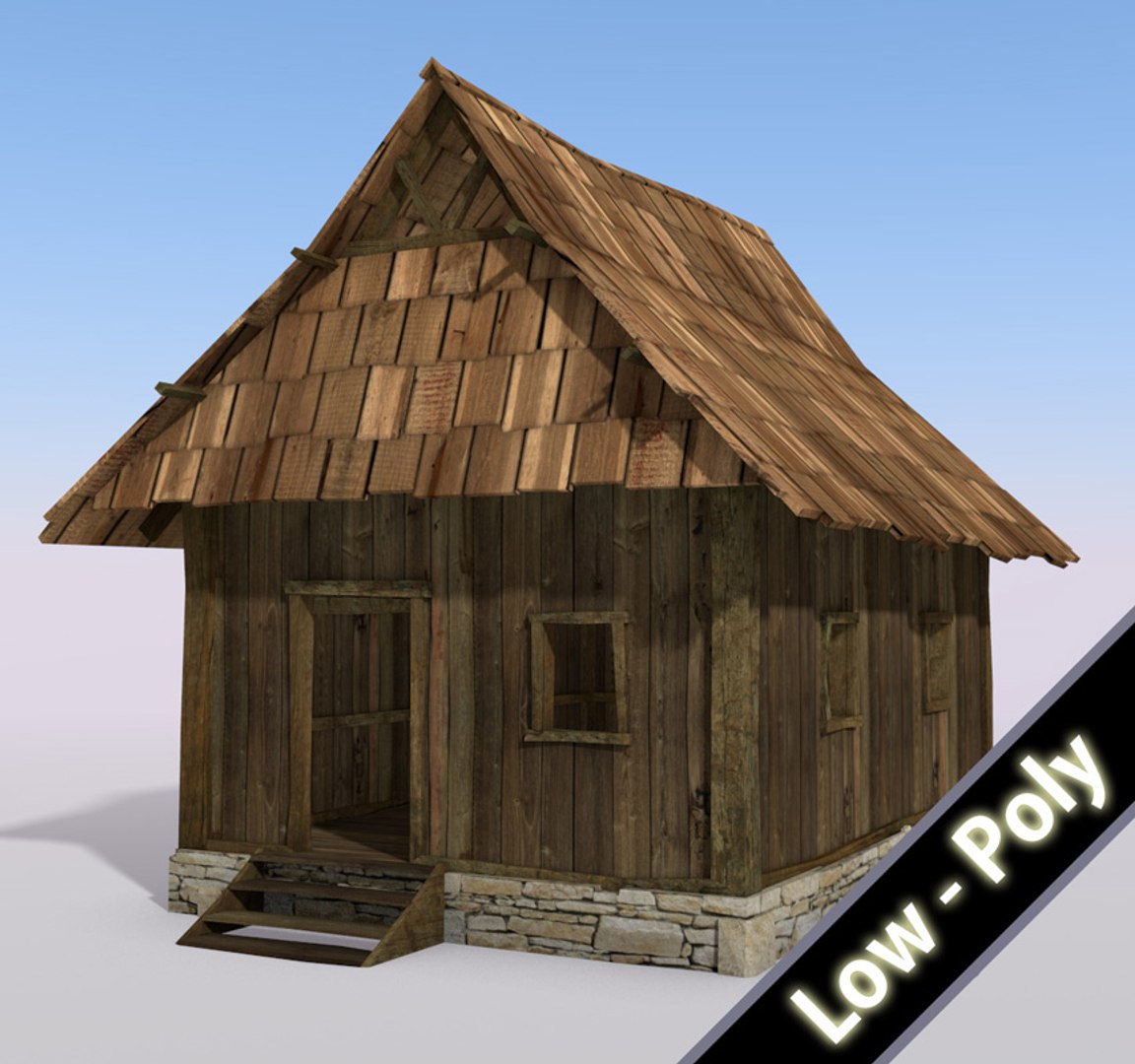 Free Wooden Cabin 3d Model