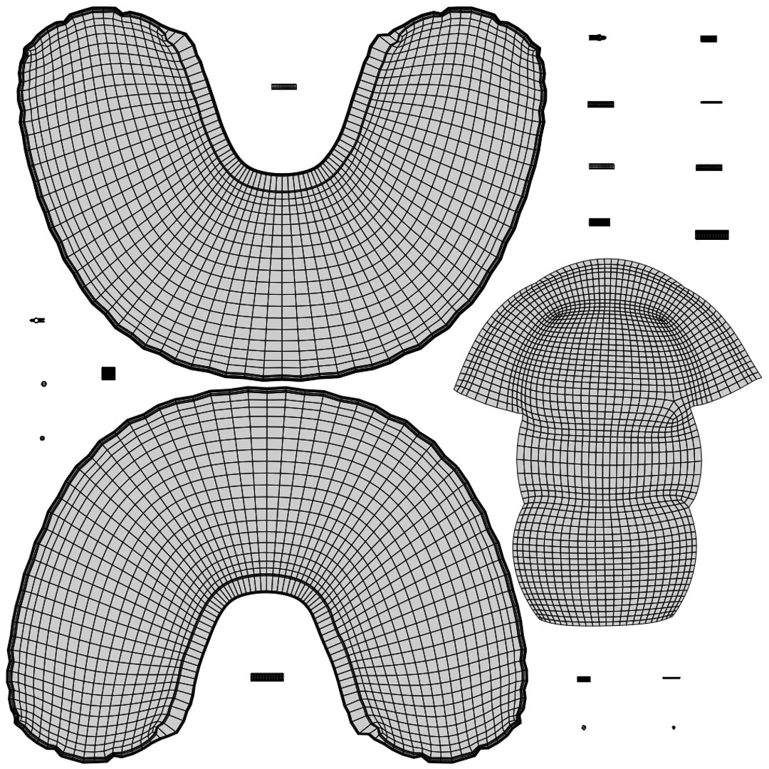 3D Neck Travel Pillow 02 D Model - TurboSquid 2332912