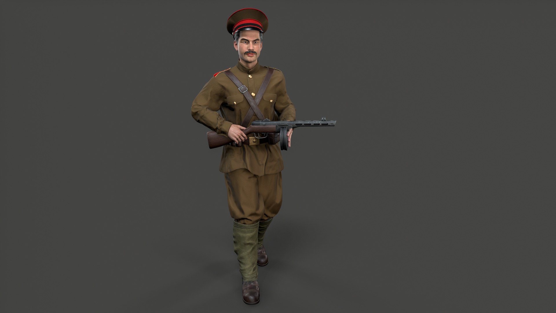 Soviet Private Soldier 3D Model - TurboSquid 2396095
